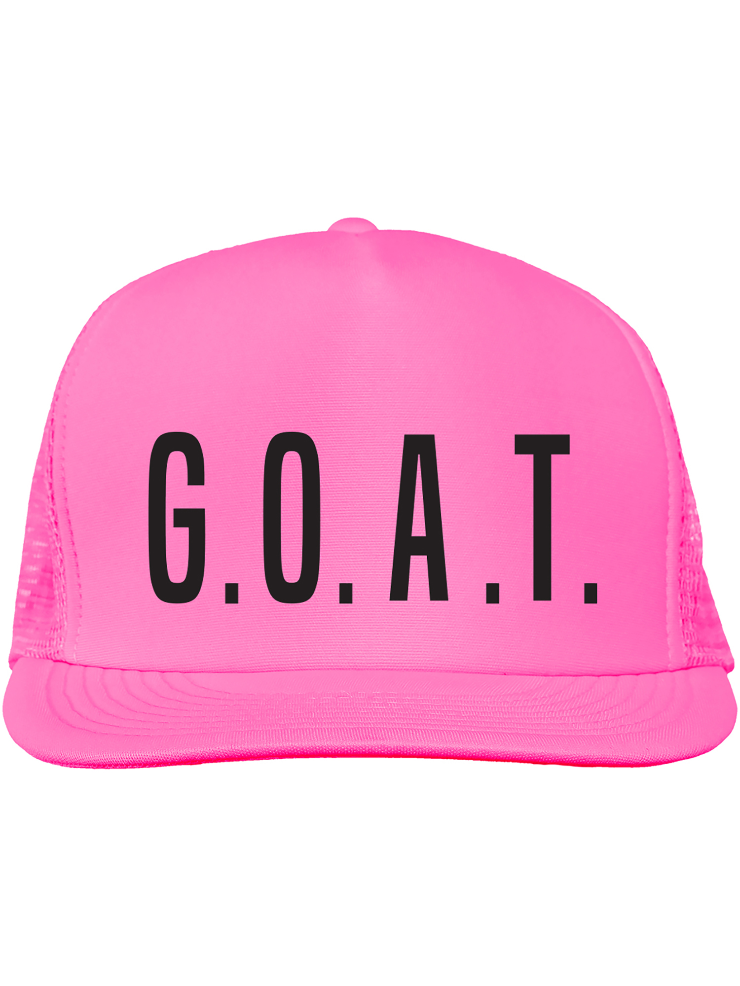 G.O.A.T (Greatest Of All Time) Neon truckers mesh snap back hat ...