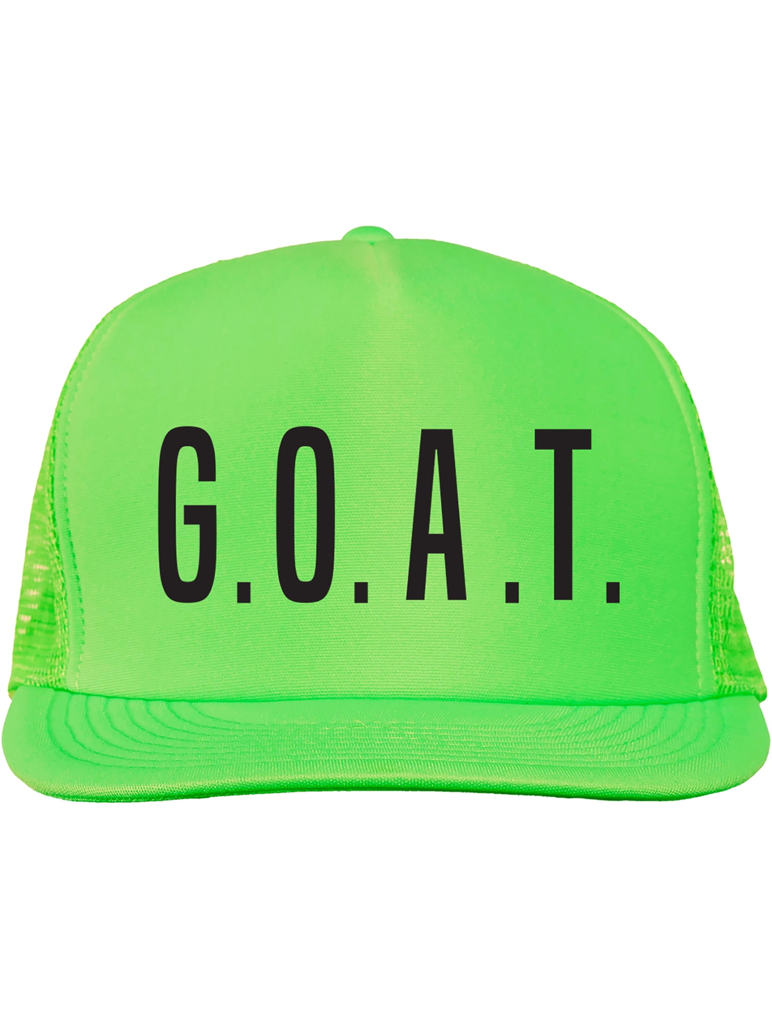 G.O.A.T (Greatest Of All Time) Neon truckers mesh snap back hat ...