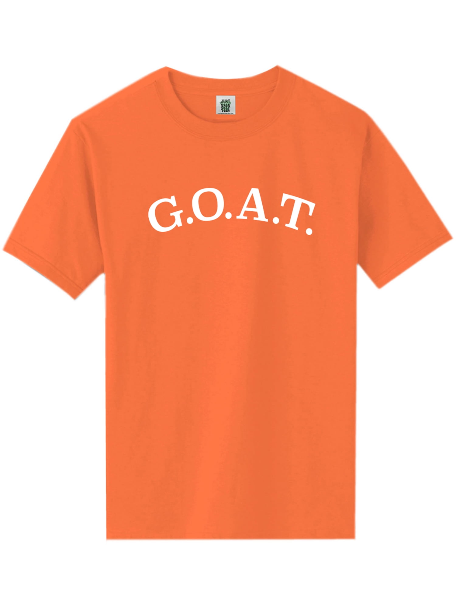 G.O.A.T. Short Sleeve Neon T-Shirt - Walmart.com
