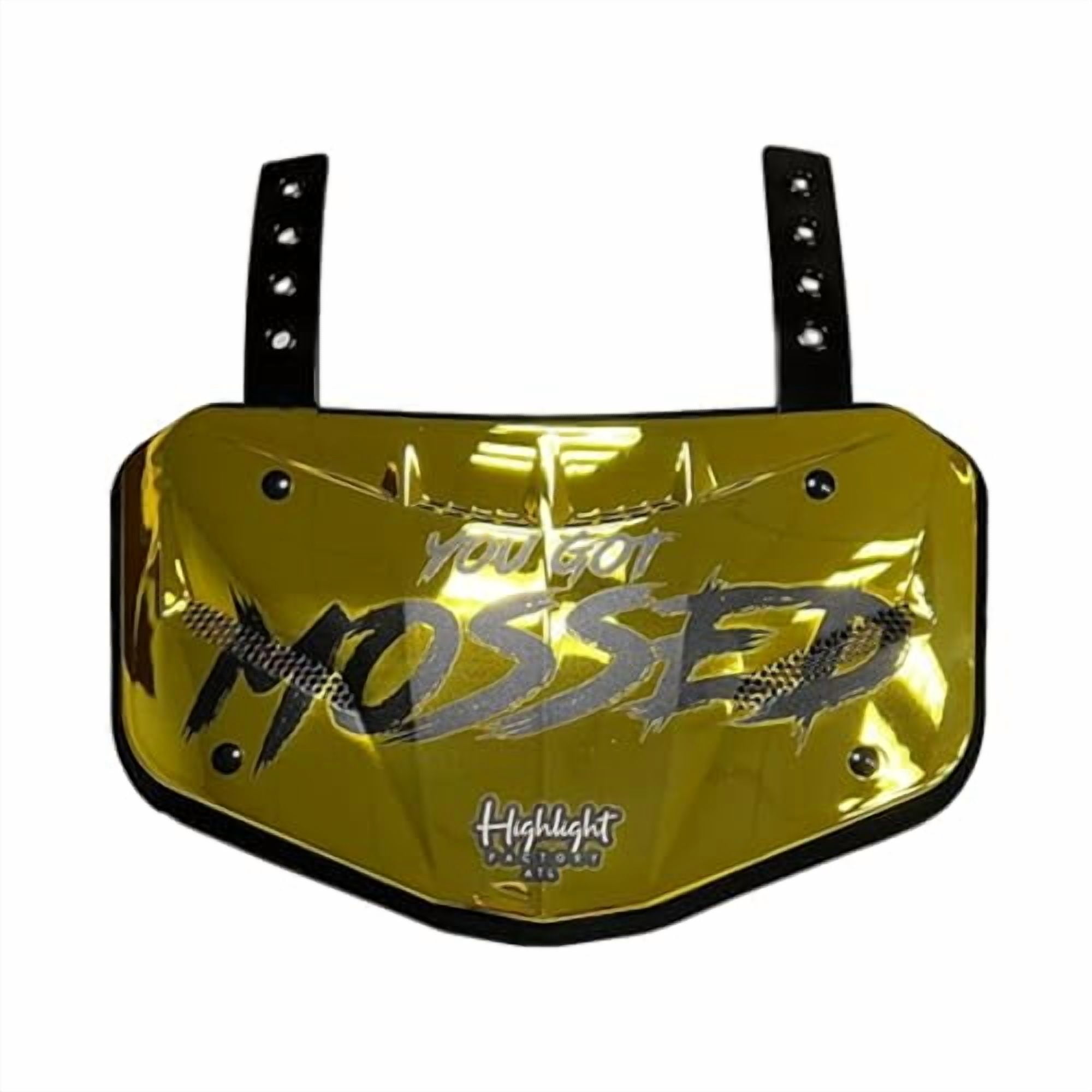 G.O.A.T You Got Mossed Football Back Plate - Lower Back Protection for Shoulder Pads - Back Bone ...