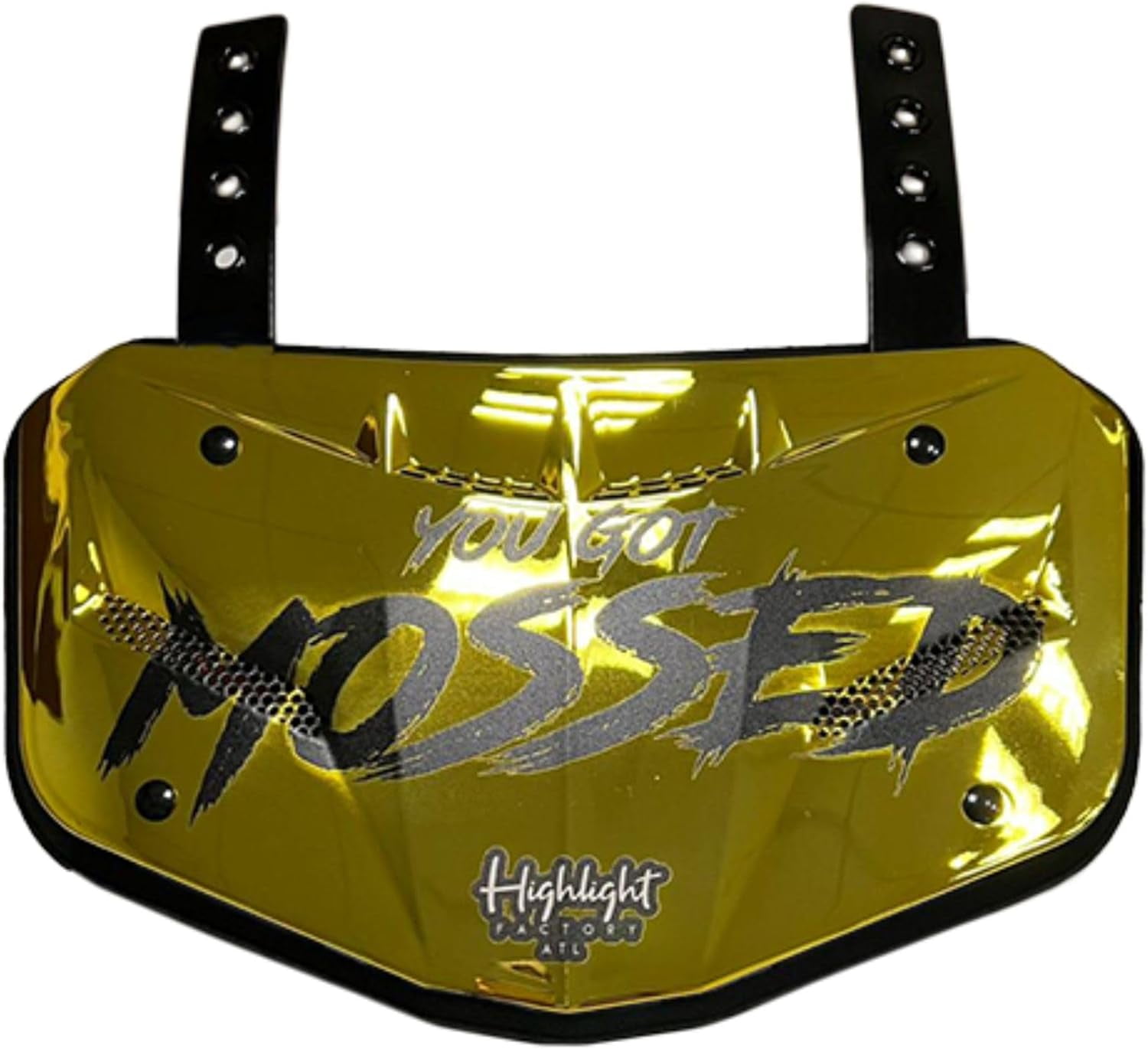 G.O.A.T You Got Mossed Football Back Plate - Lower Back Protection for ...
