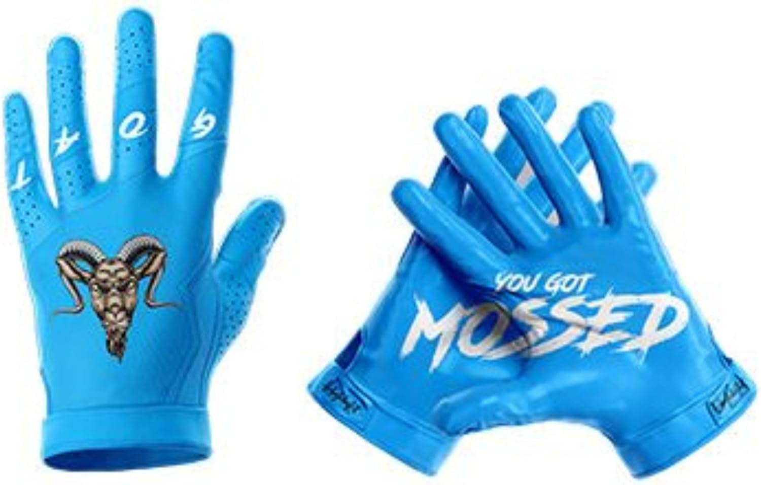 G.O.A.T. You Got Mossed - Ultra Grip Football Gloves - Superior Grip ...