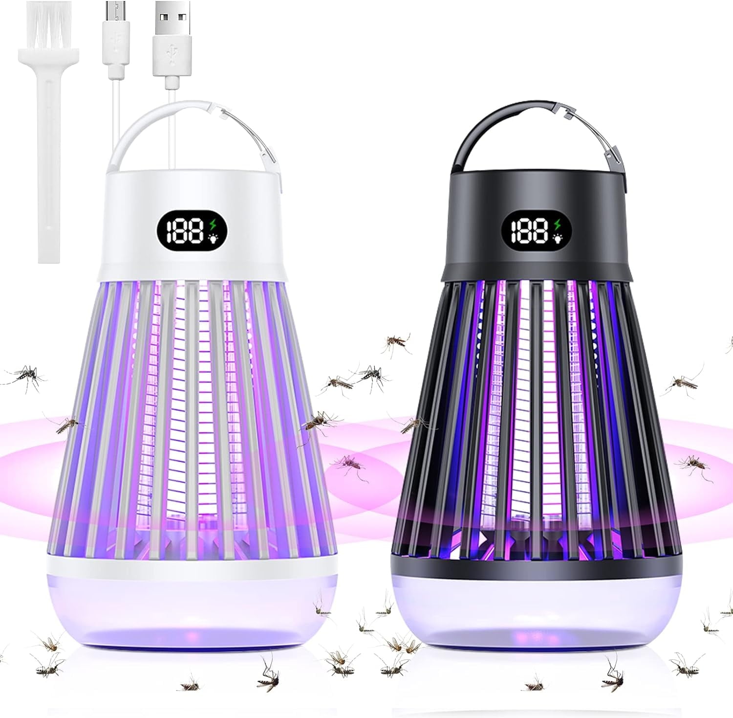 G·PEH 2 PCS Bug Zapper Indoor Outdoor Mosquito Zapper,Electric Mosquito ...