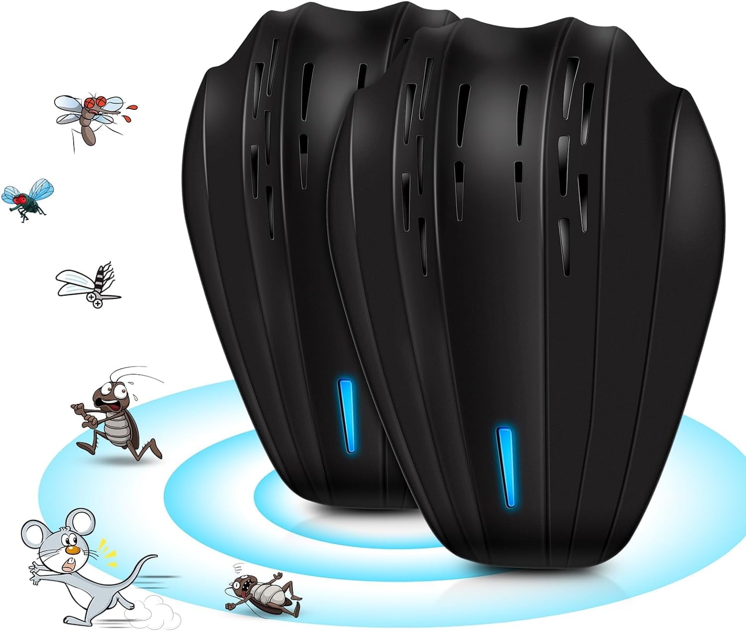 G·PEH 2 Packs Ultrasonic Pest Repeller Indoor Pest Repeller Plug in ...