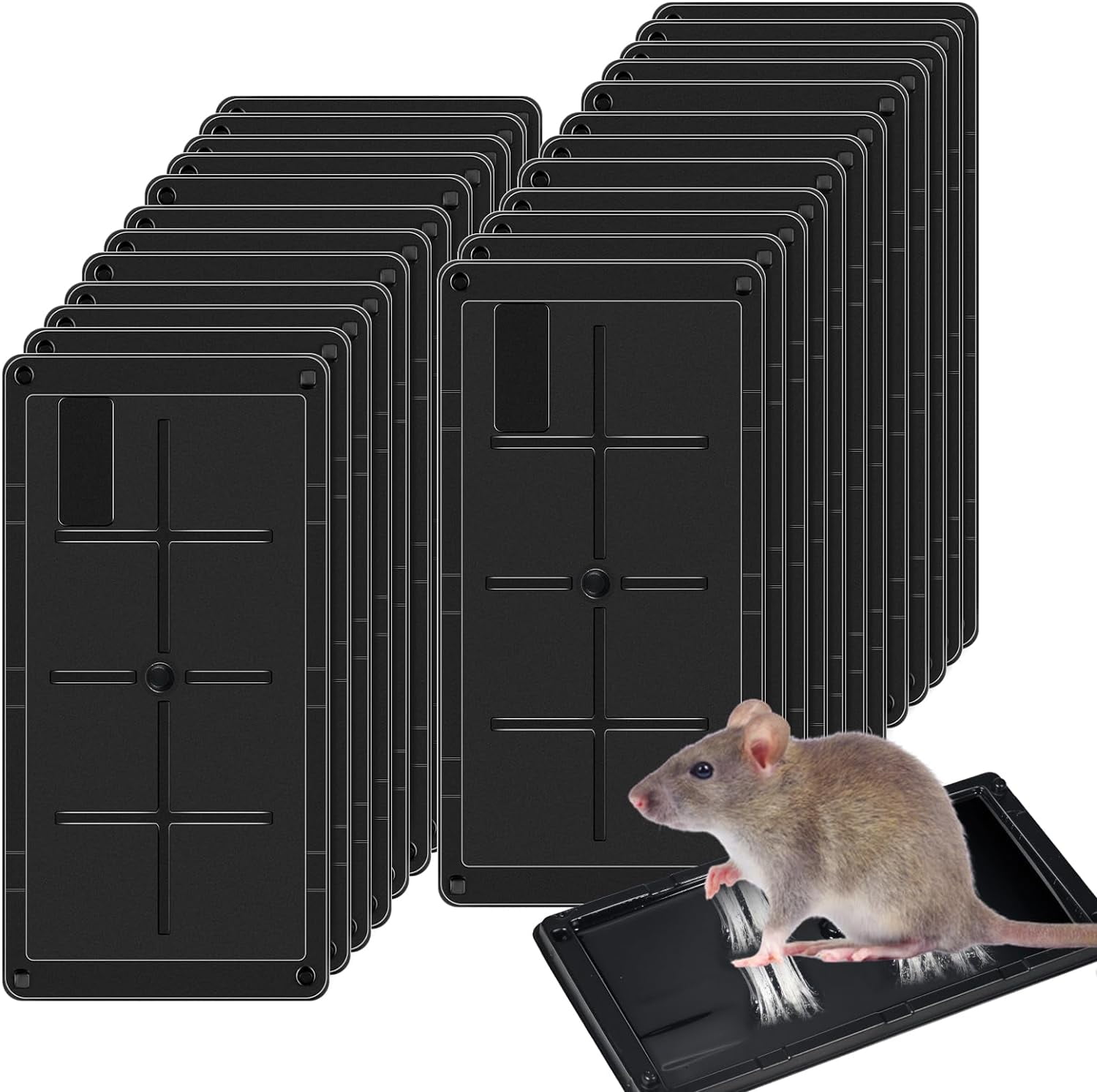 G·PEH 24 Pack Glue Traps for Mice Sturdy & Larger 5" x 10" 12 Pack ...