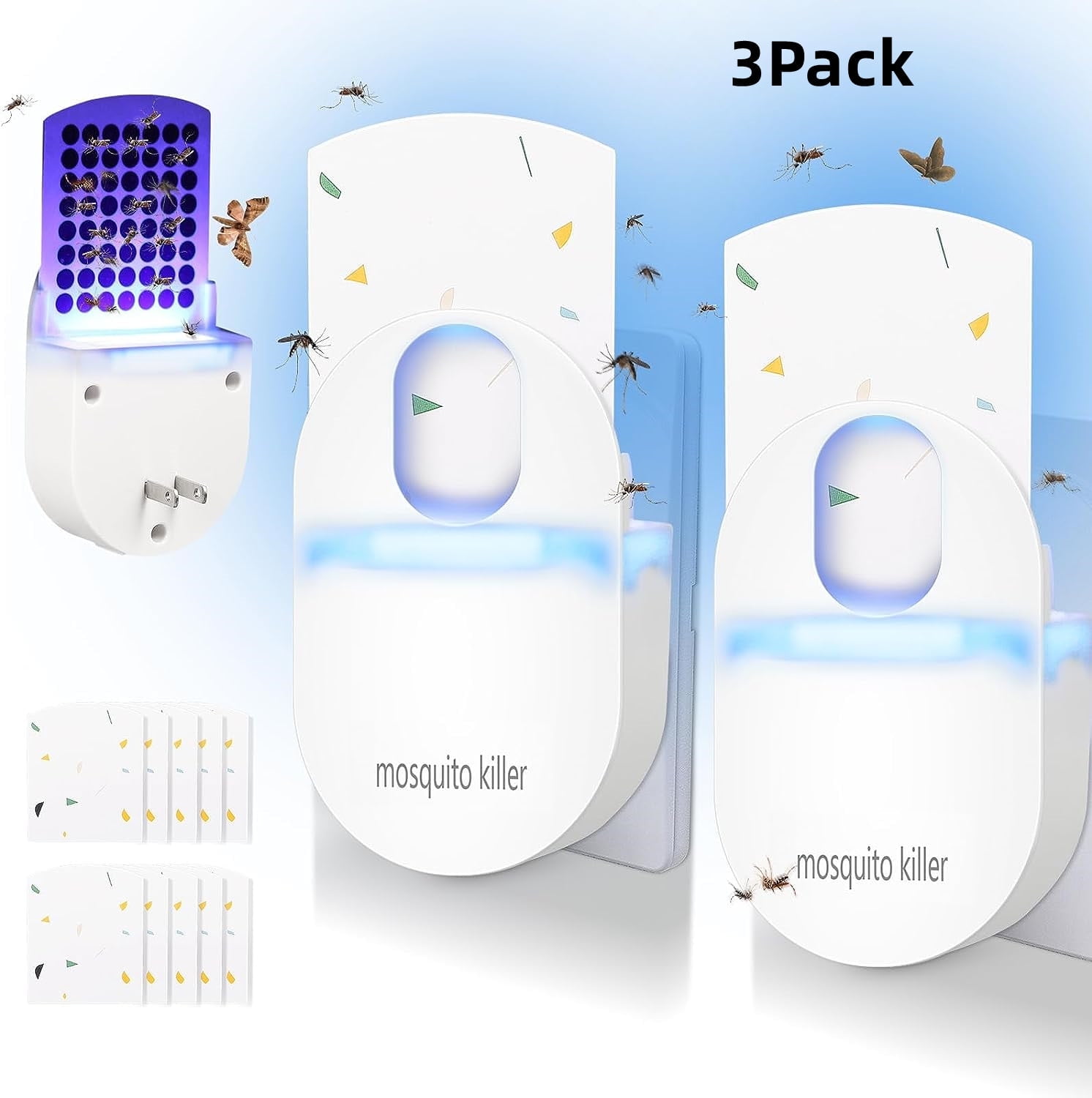 G·PEH Electric Flying Insect Trap Plug-in Mosquito Trap Gnat Killer ...