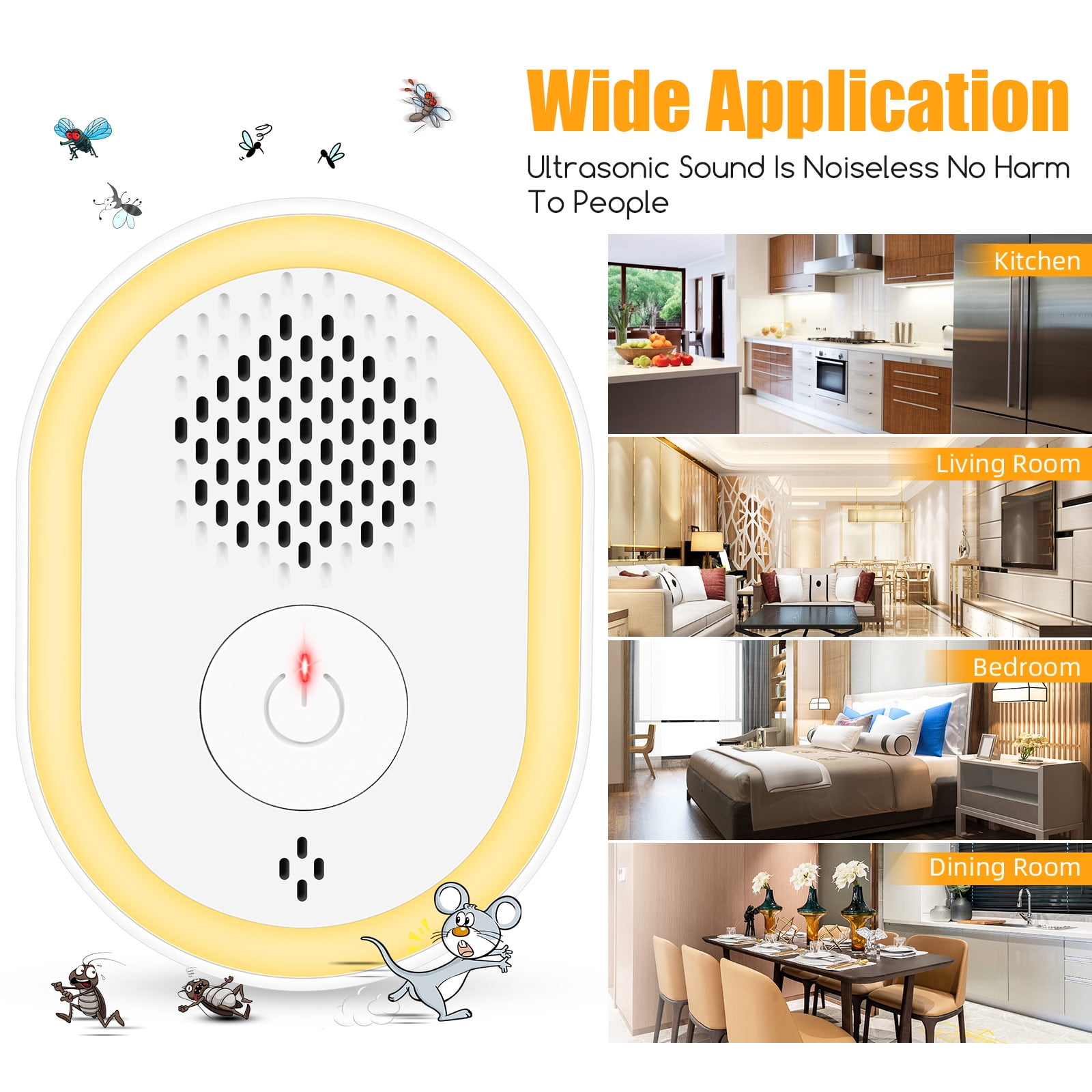 G·PEH Pest Repeller 4 Packs - 2024 Upgrade Electronic Plug in Strongest ...