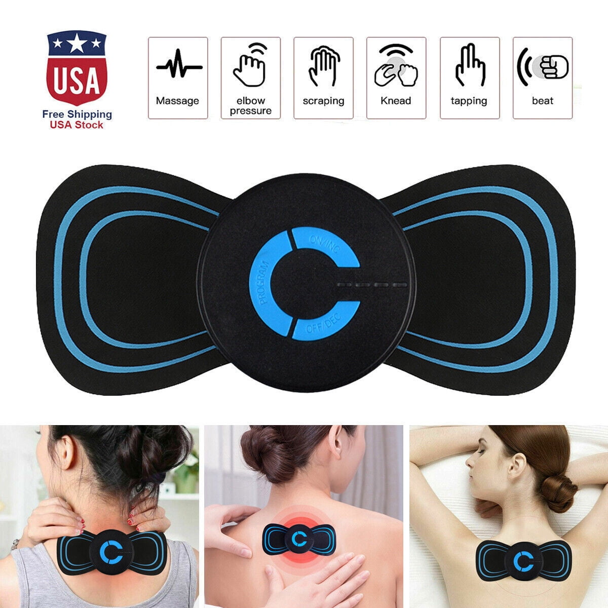 G · PEH Portable Electric Neck Massager Back Cervical Vertebra ...