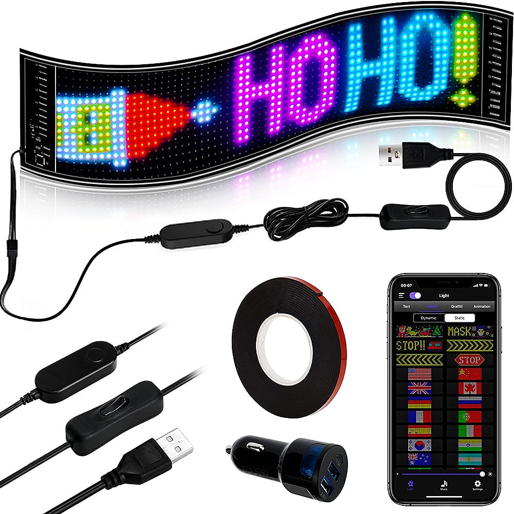 G · PEH Flexible LED Matrix Panel, Scrolling LED Sign, Bluetooth APP ...