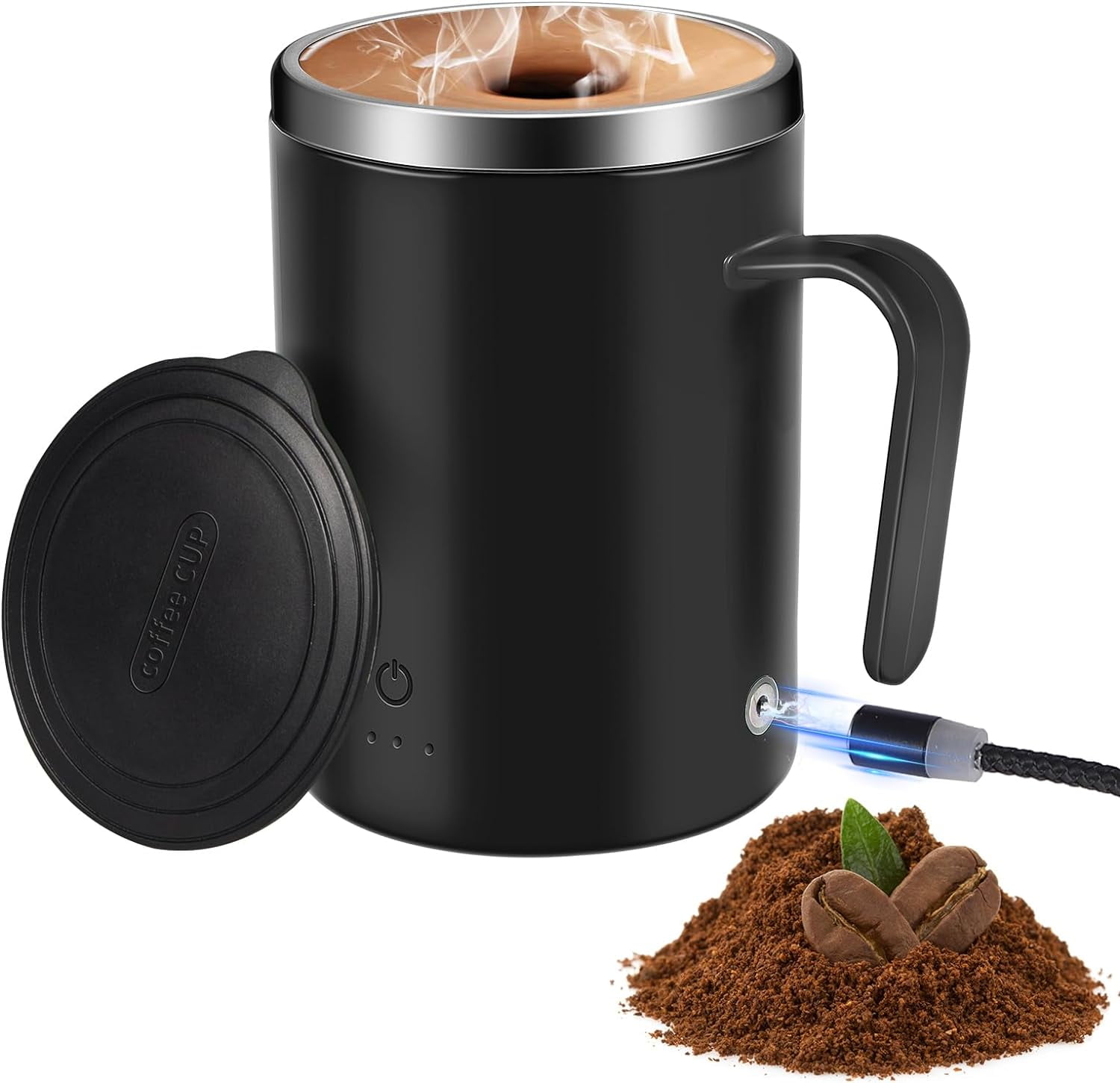 G.PEH Self Stirring Coffee Mug Rechargeable Automatic Magnetic Mixing ...