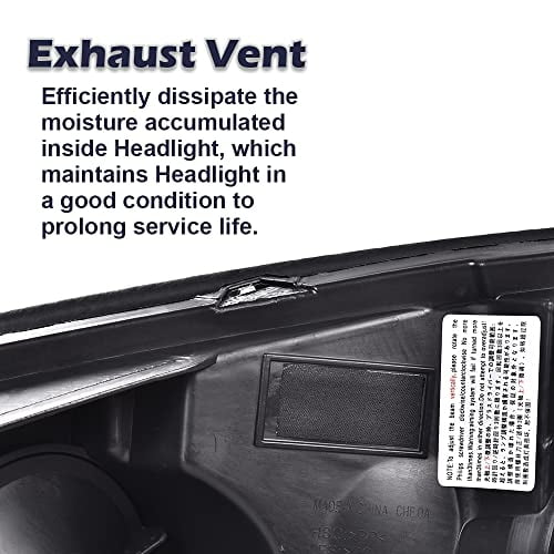 G-PLUS Headlights Assembly, Compatible with 2006-2007 Chevy Monte Carlo ...