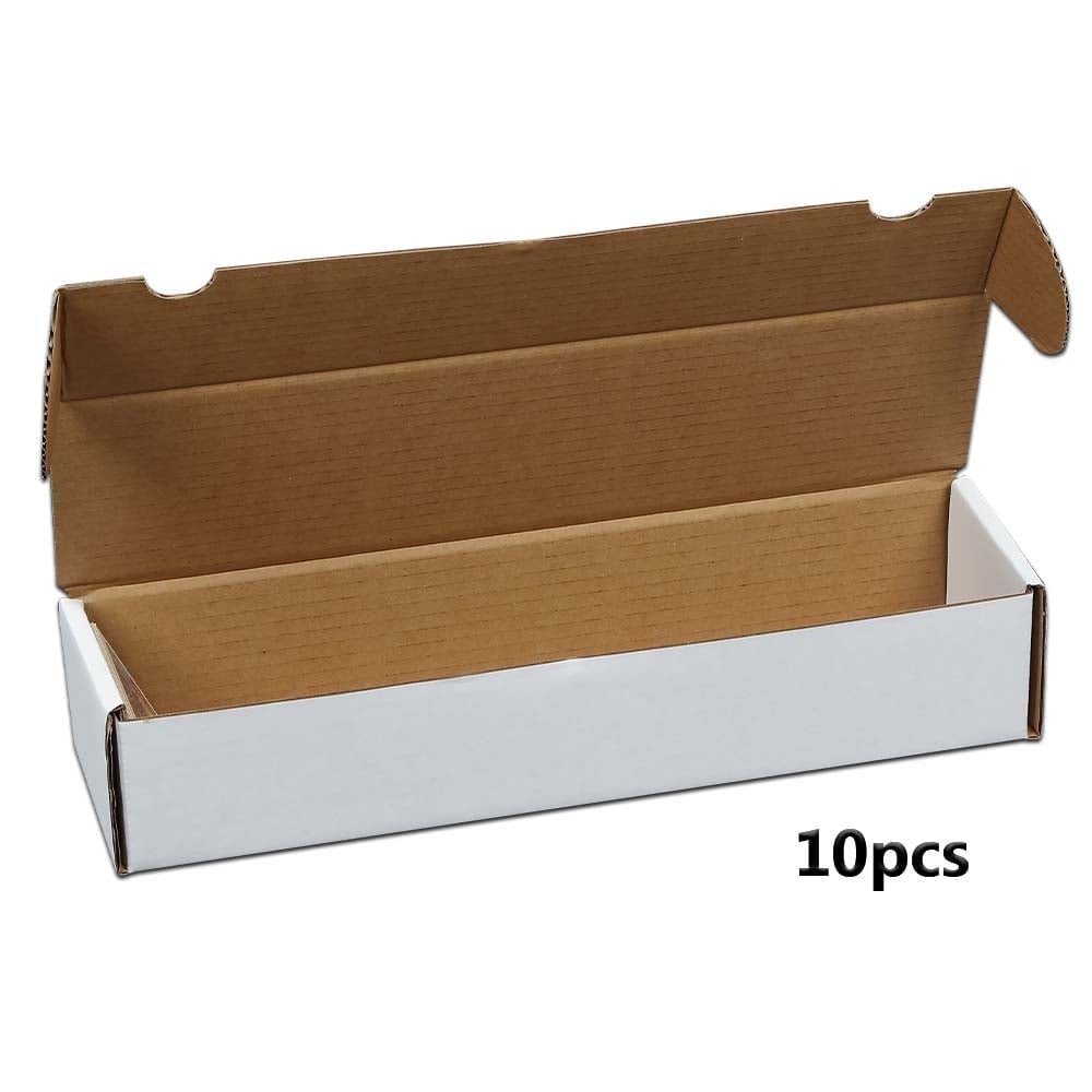 G-Plus 10 Pcs White Corrugated Cardboard Storage Boxes for Trading ...