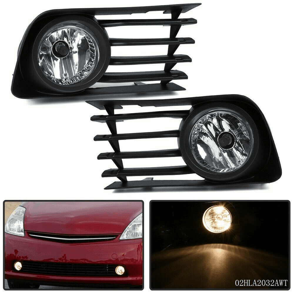 Bumper Fog Lights W/Switch + Wiring Kit Fit for Toyota Prius 2004-2009 ...