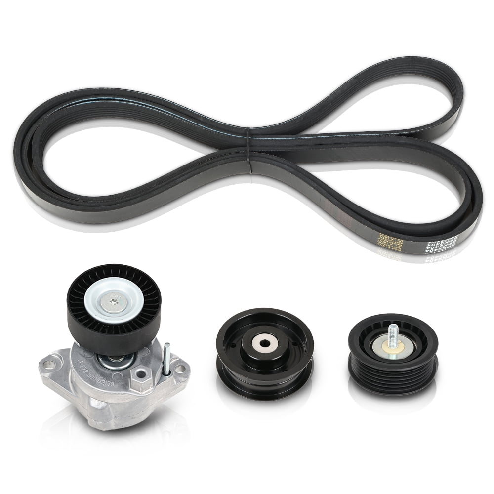 G-Plus Engine Drive Belt Tensioner & Idler Pulley Serpentine Belt kit ...