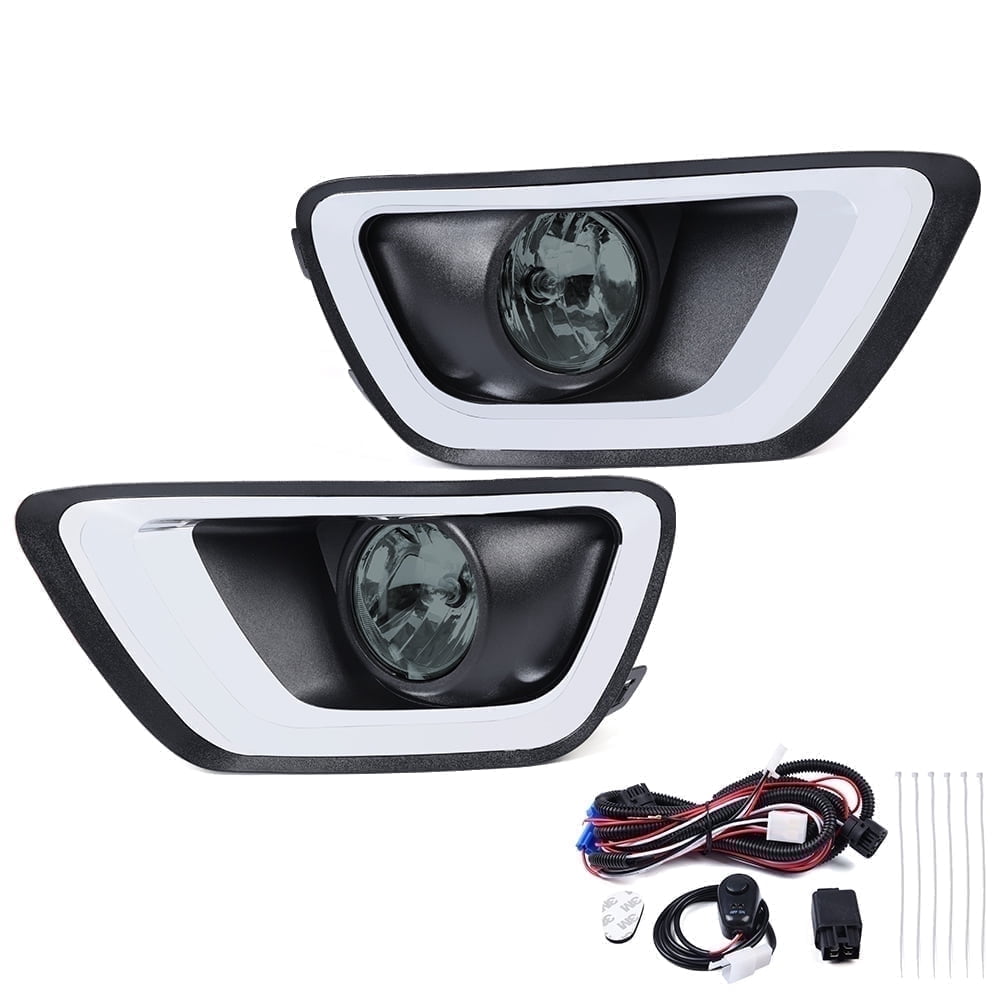Fog Lights Fit For chevy colorado 2015-2020 Driving Lamps+Wiring+Bubles ...