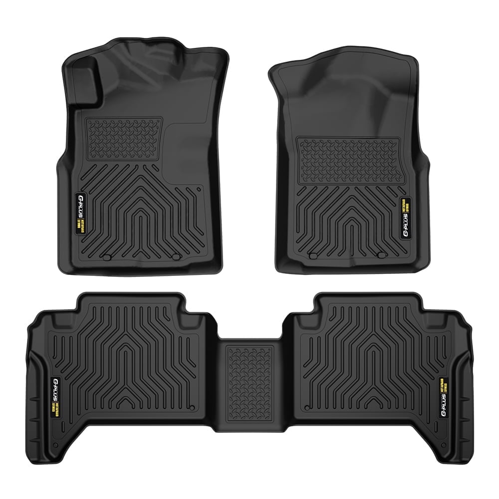 TPE All Weather Car Floor Mats Front & 2nd Row Liner Fit for Toyota ...