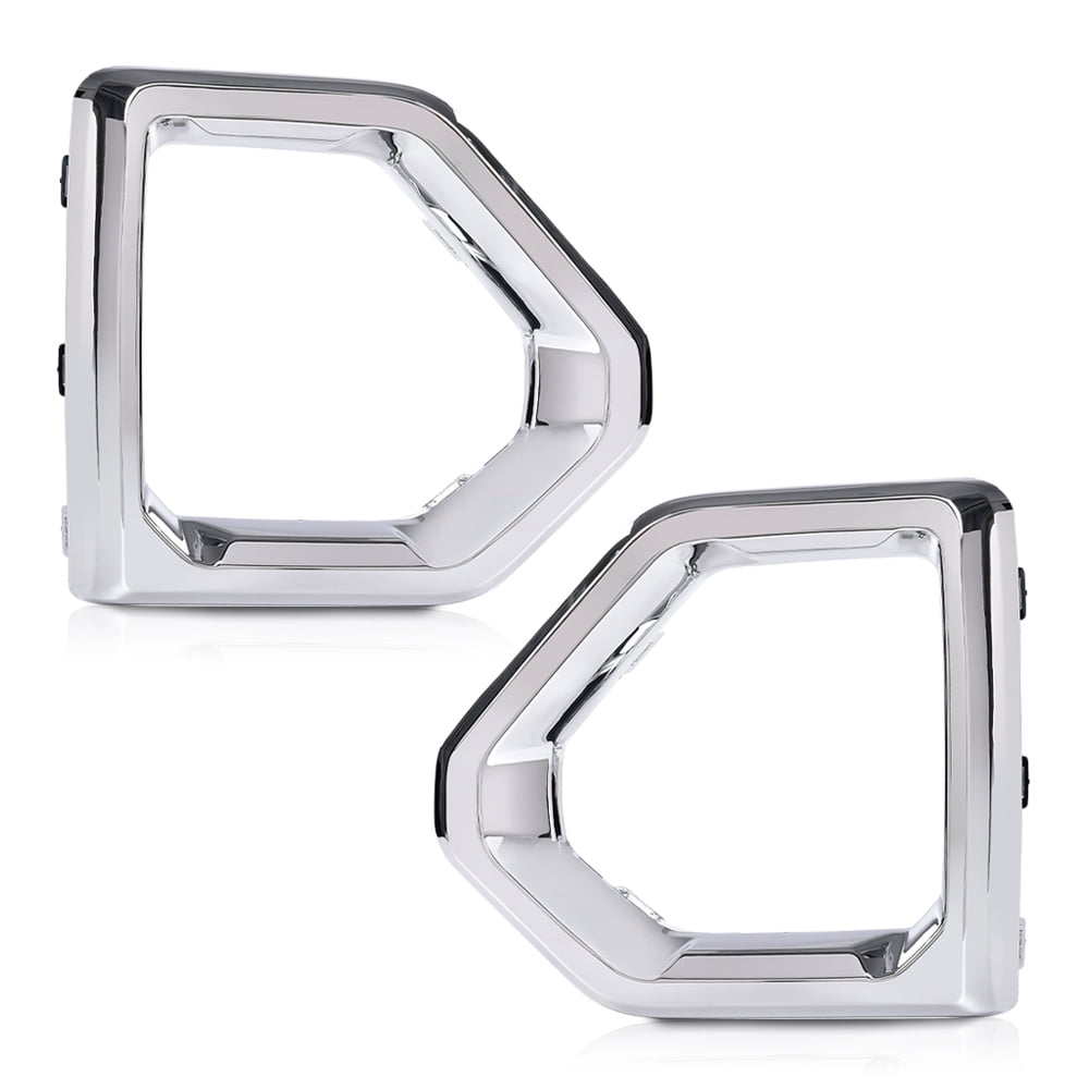 G-Plus Front Fog Light Outer Bezel Cover Chrome Set Fit for 2019-2021 ...