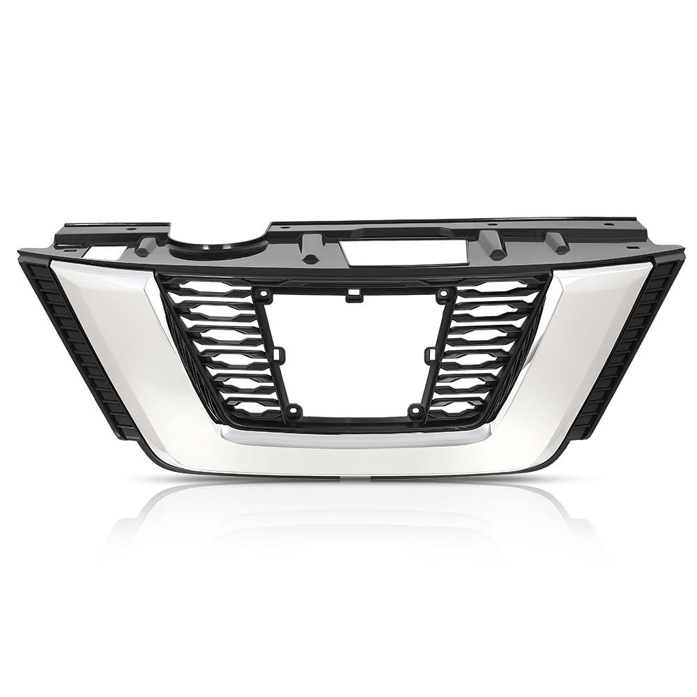 Front Upper Bumper Grille Grill Assembly Chrome Trim Fit for Nissan ...