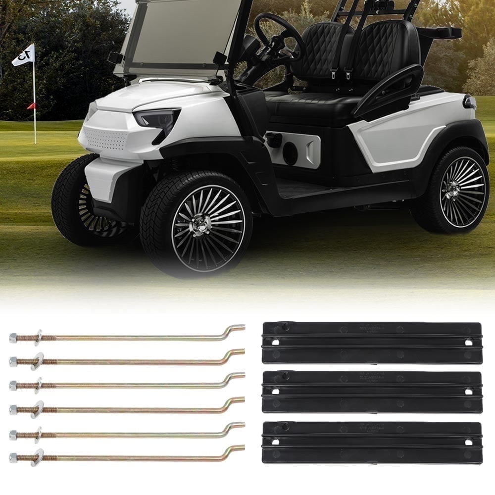 Golf Cart Battery Hold Down Retainer Plate Rod Kit Fit For Club Car DS ...