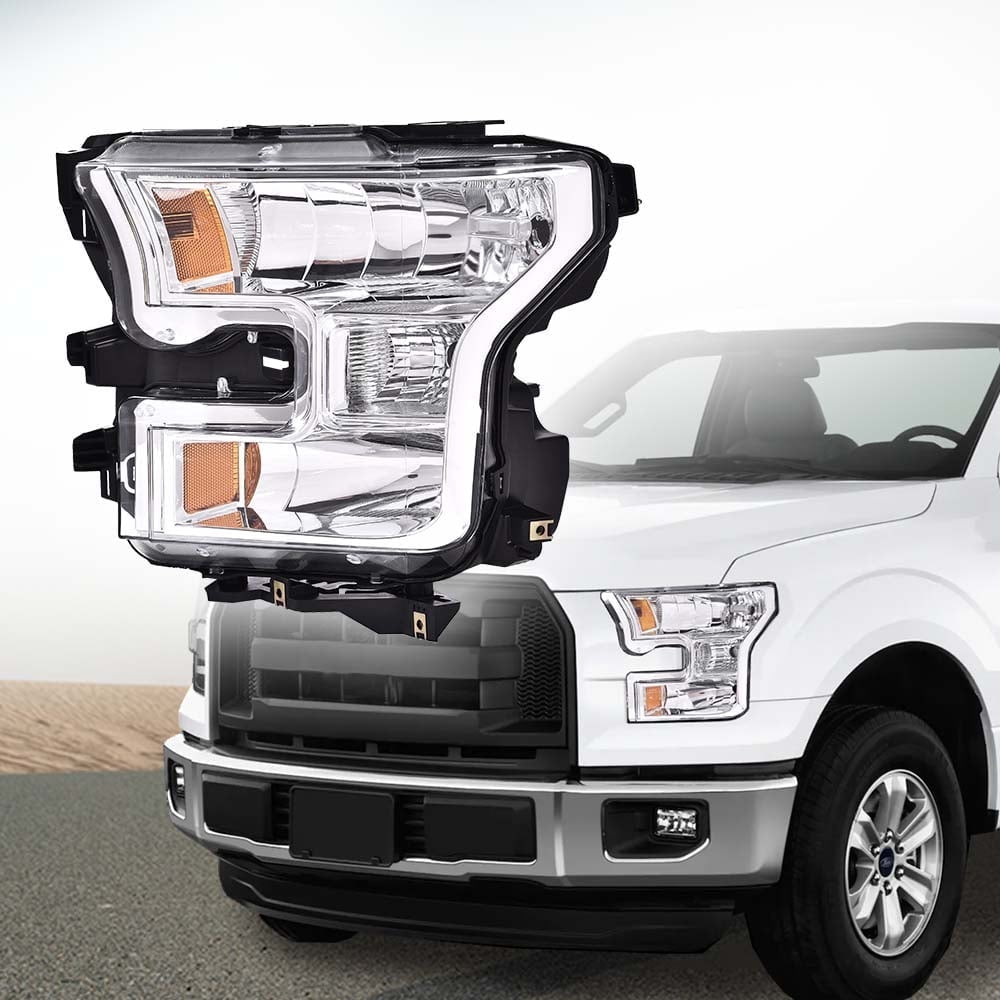 G-Plus Headlight Bumper Headlamp Fit for 2015-2017 Ford F150 Only (Not ...