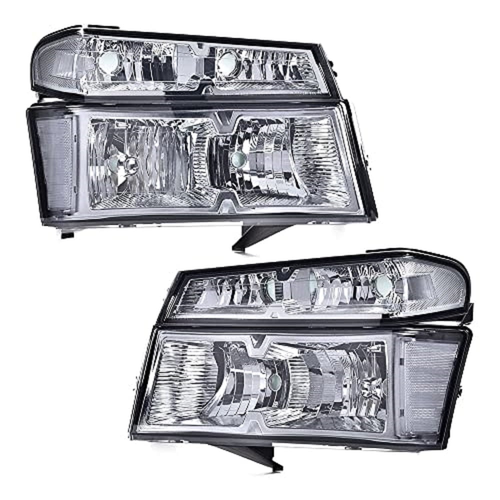 G-Plus Headlights Assembly Fit for Chevy Colorado/GMC Canyon 2004-2012 ...
