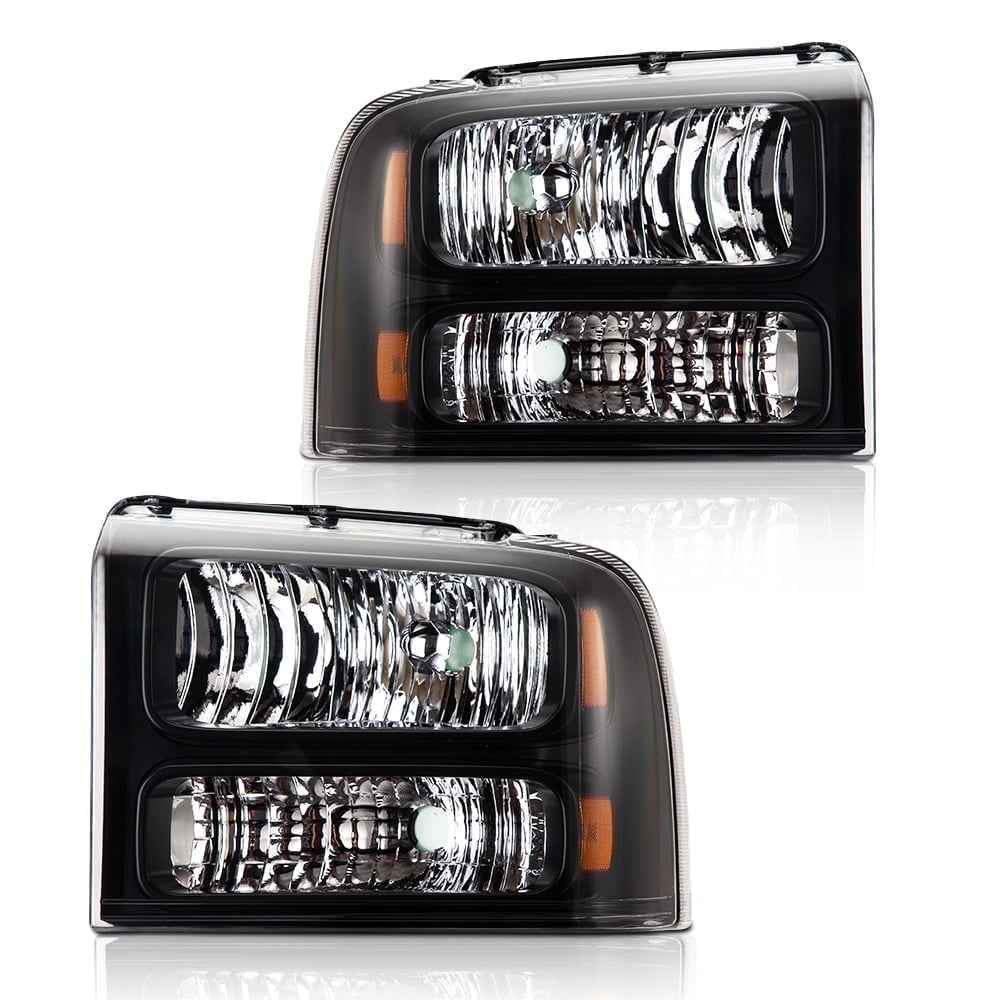 2006 F350 Headlights Led Smoked LED DRL Headlights For 2005-2007 Ford ...