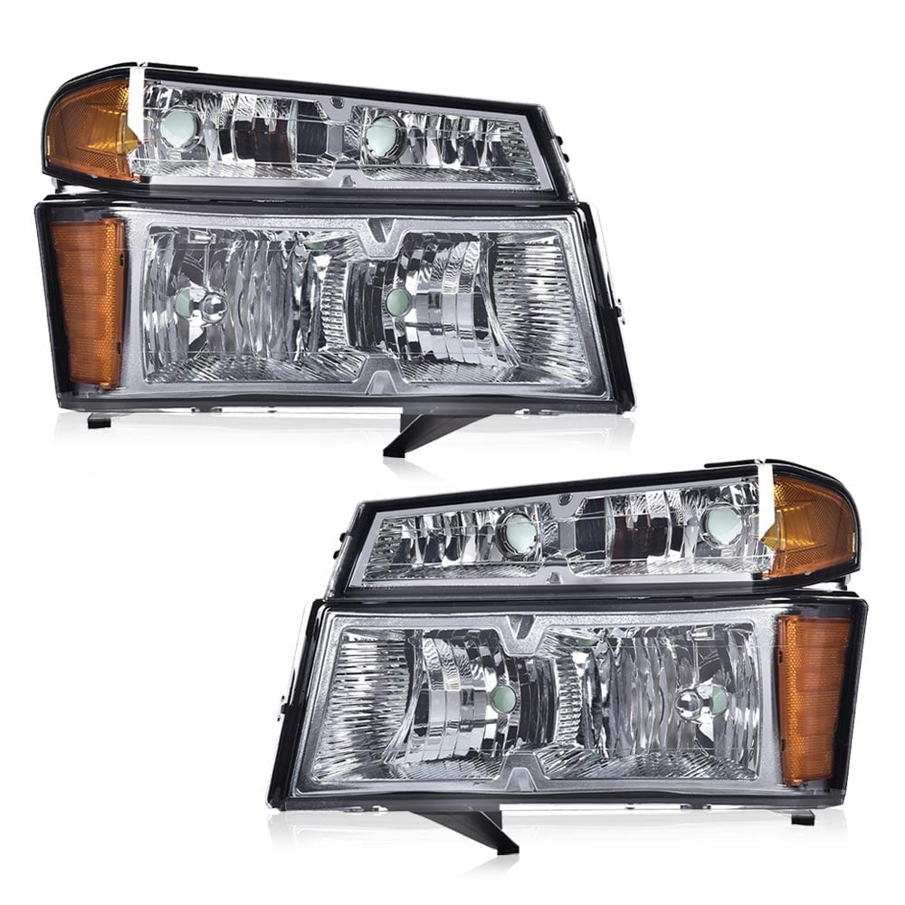 G-Plus Headlights Assembly Fit for Chevy Colorado GMC Canyon 2004-2012 ...