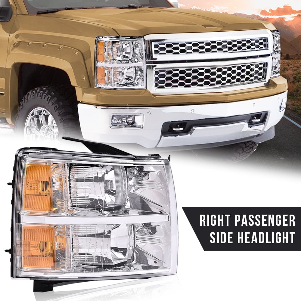 G-Plus Headlights Assembly Fit for Chevy Silverado 2007-2014 Bumper ...
