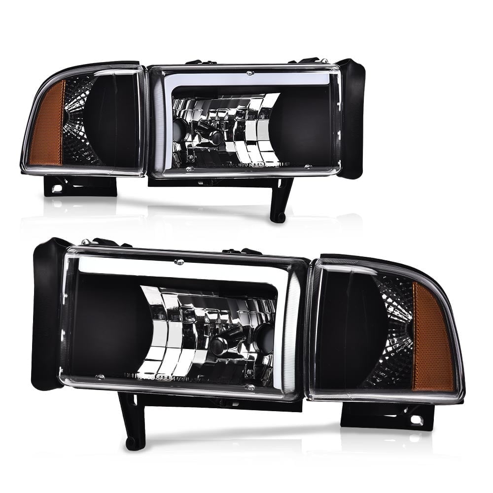 G-Plus Headlights Fit for 1994-2001 Dodge Ram 1500/1994-2002 Dodge Ram ...