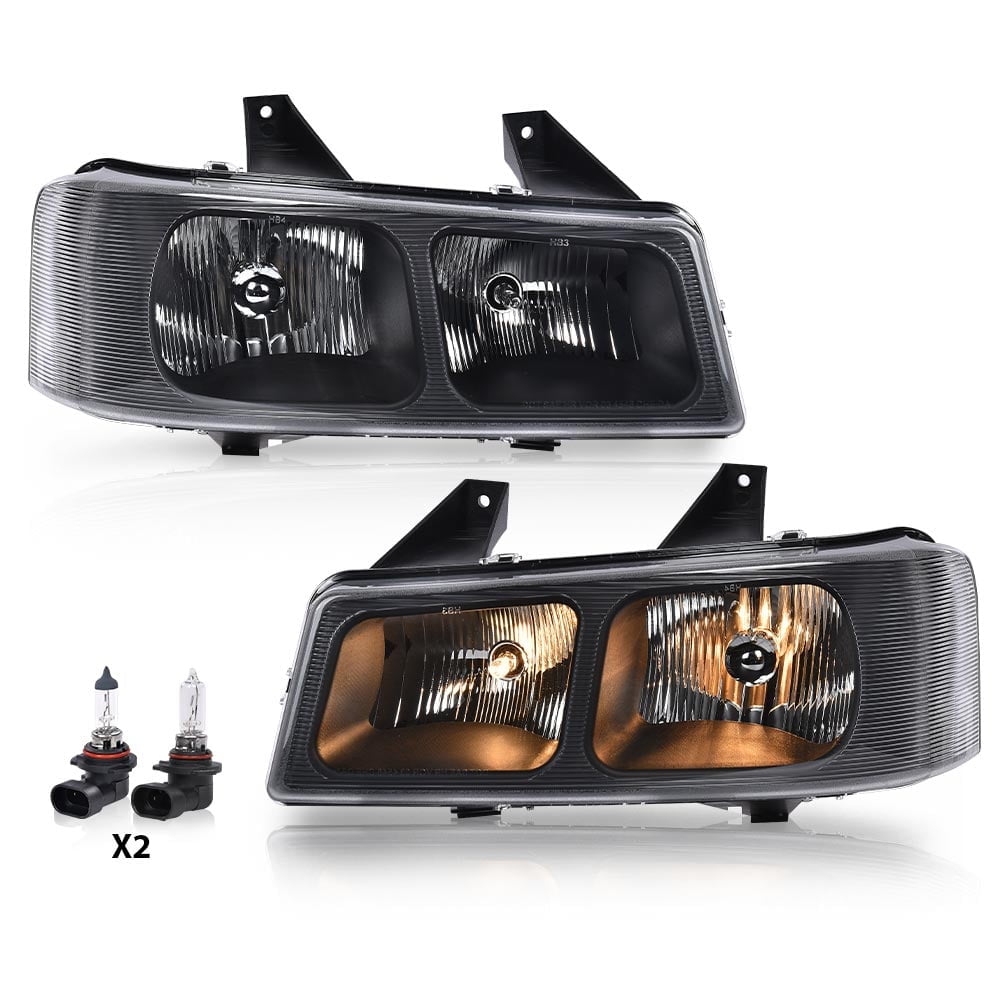 G-Plus Headlights w/Bulbs Fit for 2003-2014 Chevy Express 1500/2003 ...