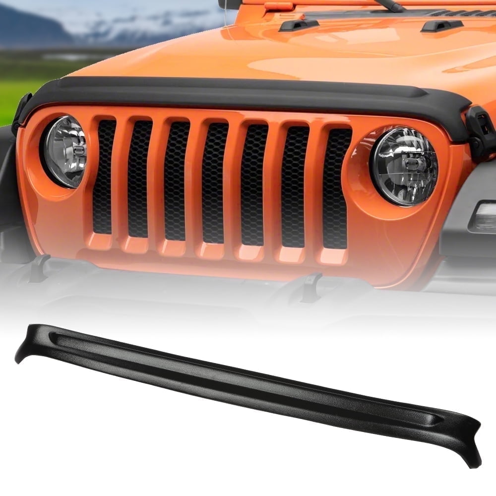 EGR 2018-2024 Fits Jeep Gladiator JT Wrangler JL JLU Superguard Hood Guard Matte Black Finish ...