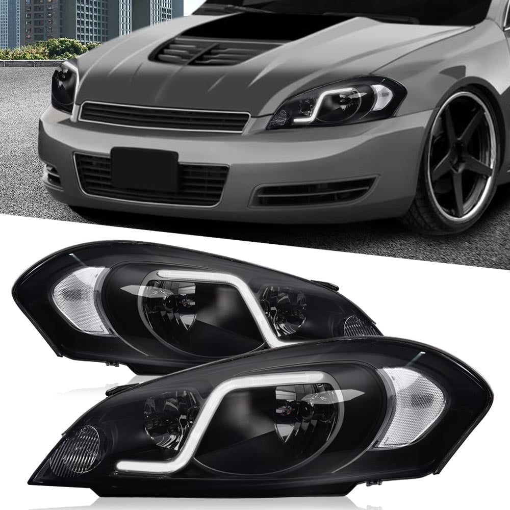 G-Plus LED DRL Headlights Assembly Bumper Headlamps Fit for 2006-2016 ...