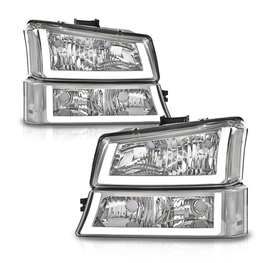 G-Plus LED DRL Headlights for 2003-2006 Chevy Silverado 1500/1500 HD ...