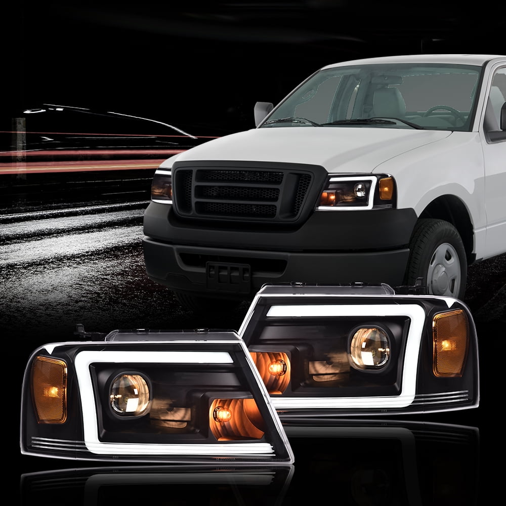 G-Plus LED DRL Headlights Fit for 2004-2008 Ford F150/2006-2008 Lincoln ...
