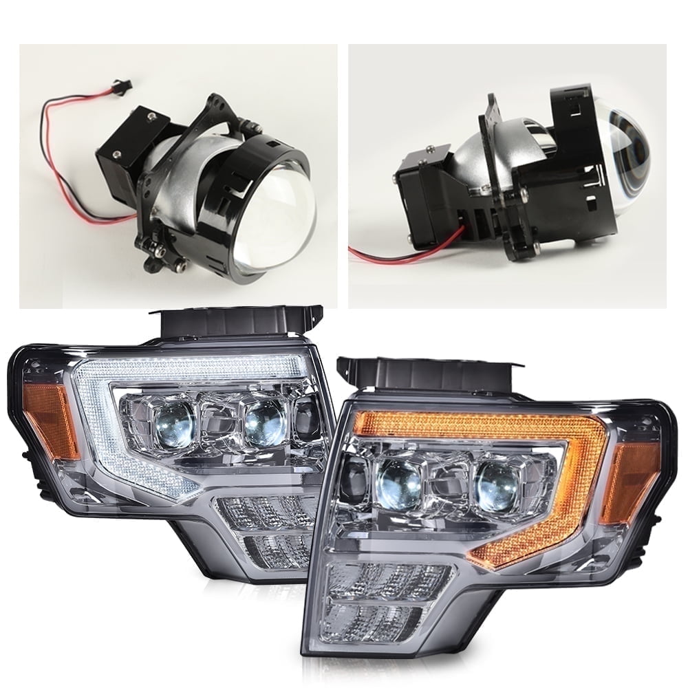 G-Plus LED Headlights Fit for Ford F150 2009-2014 Bumper Headlamps ...