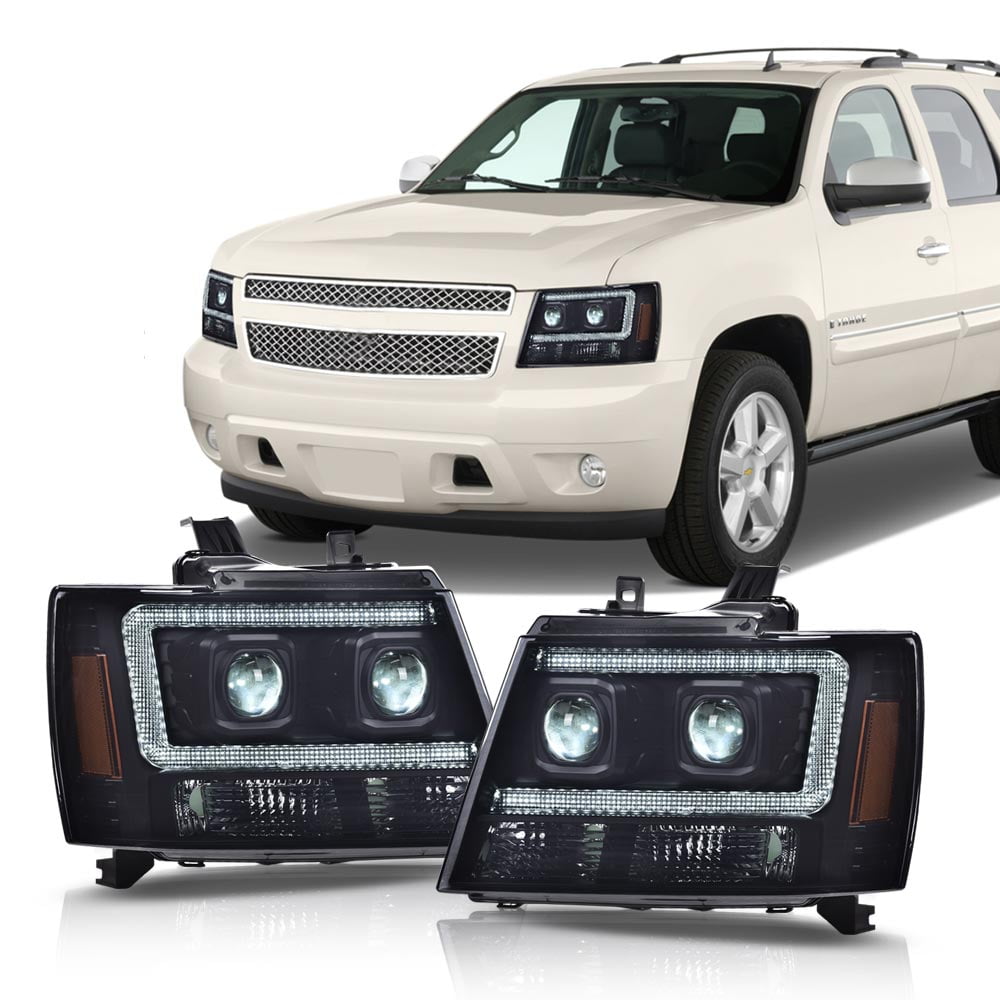 G-Plus LED Tube Dual Projector Headlights Bumper Headlamp assembly Fit ...