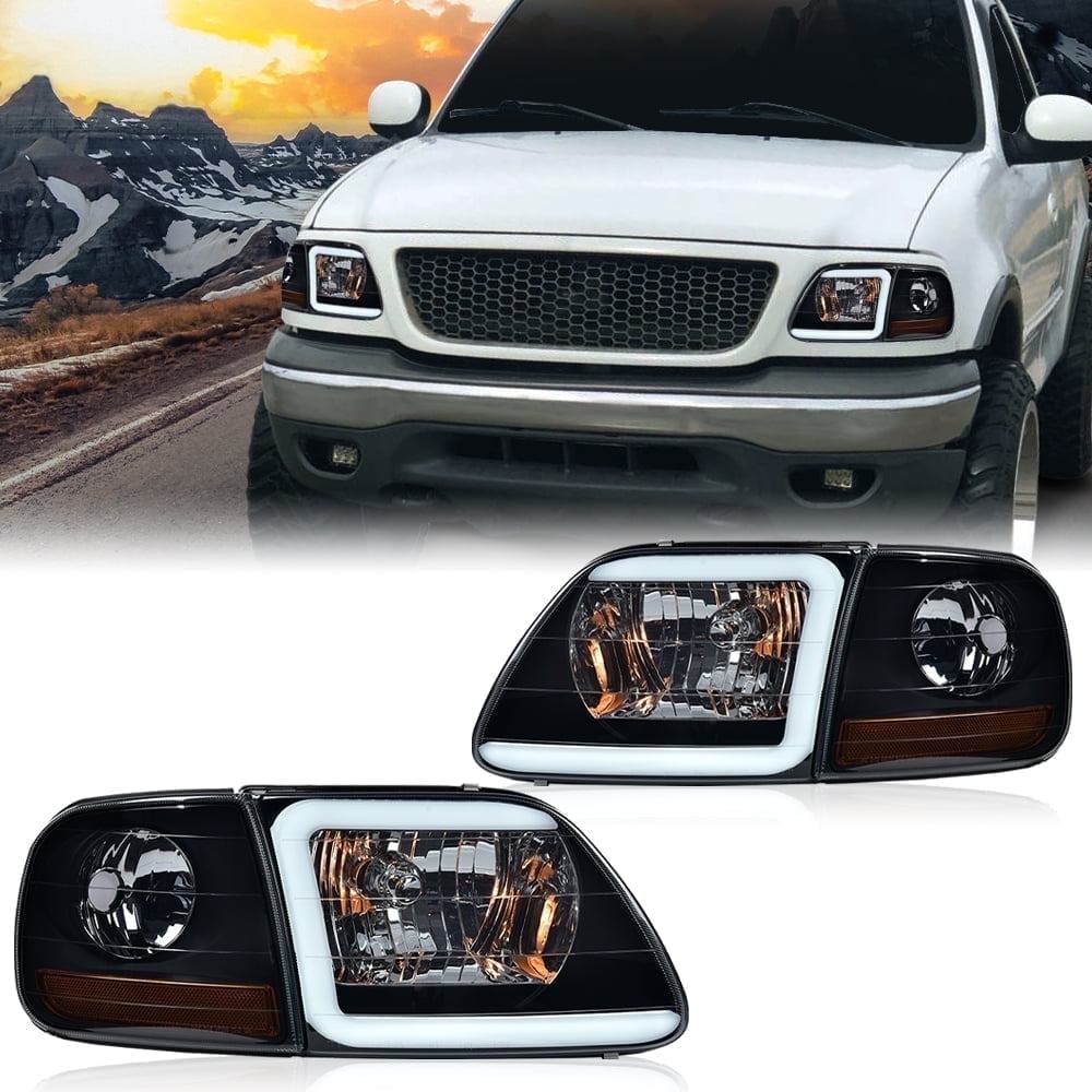 G-Plus Lightning Style Headlights & Corner Parking Lights Kit Set LED ...