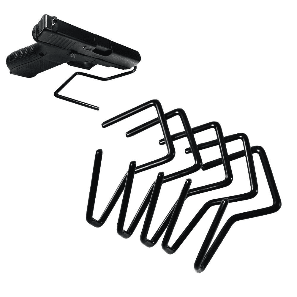 G-Plus 5-Pack Single Handgun Display Stand, Protective Rubber Coated ...