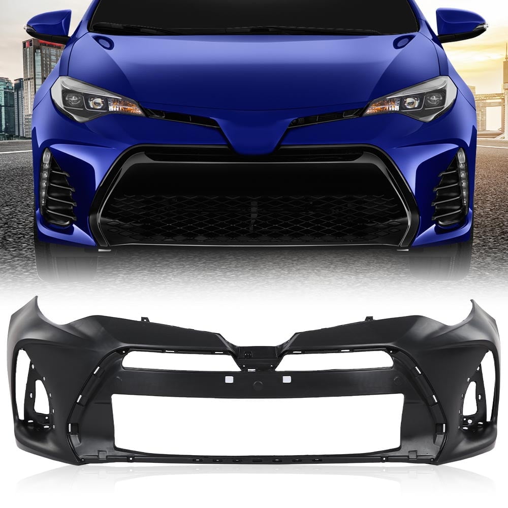G-Plus Front Bumper Cover Fit for 2017-2019 Toyota Corolla Sedan SE XSE ...