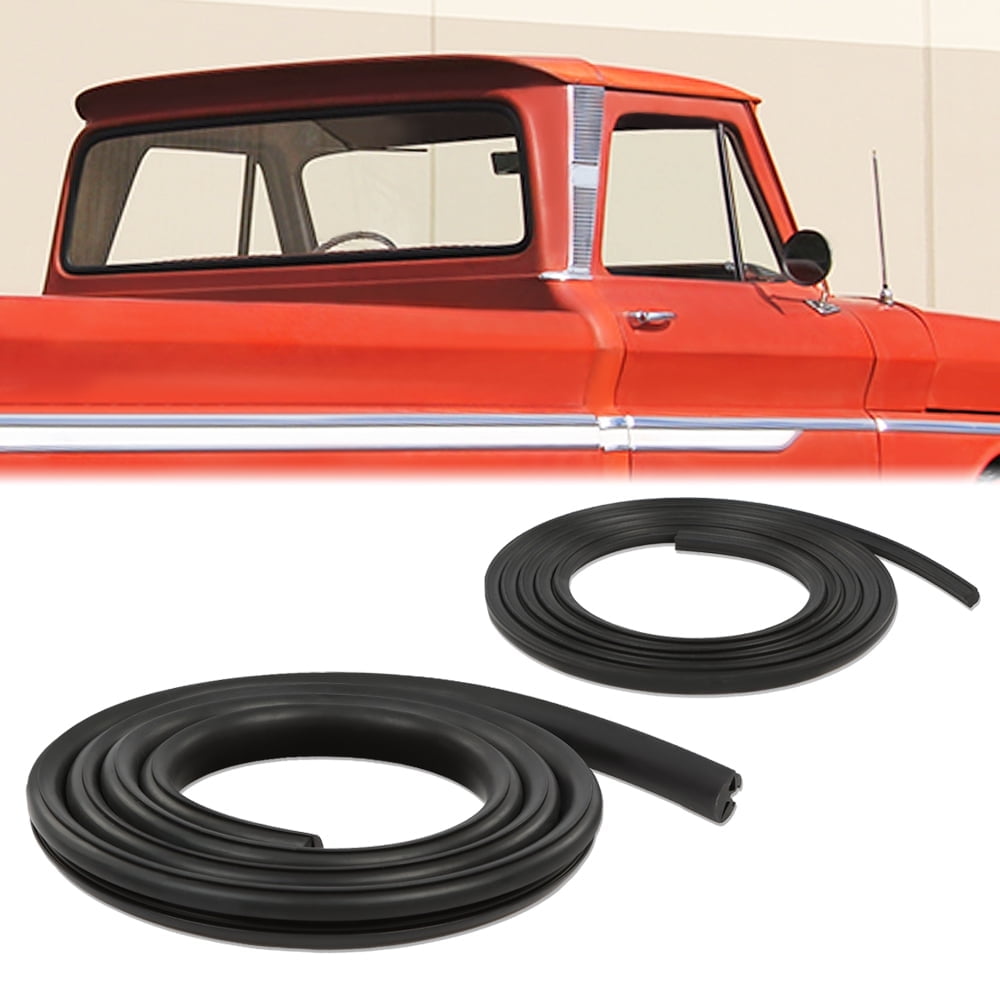 G-Plus Rear Glass Small Back Window Weatherstrip Seal with Black Lock Bead Fit for 1942-1966 ...