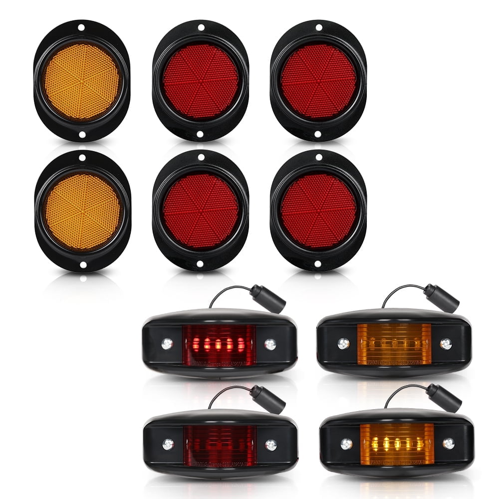 Side Marker Light LED with Reflectors Kit Fit for Humvee - Walmart.com