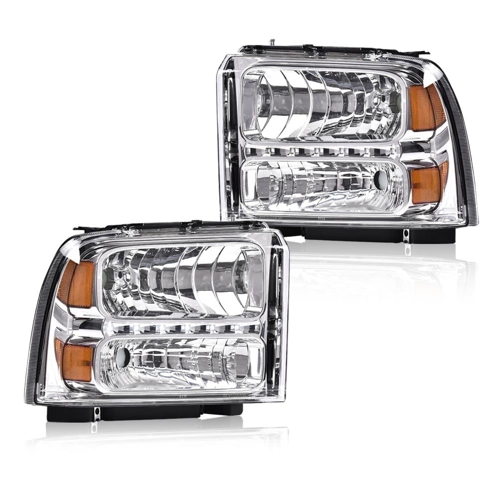 G-Plus Smoked LED DRL Headlights Fit for Ford F250 F350 F450 F550 Super ...