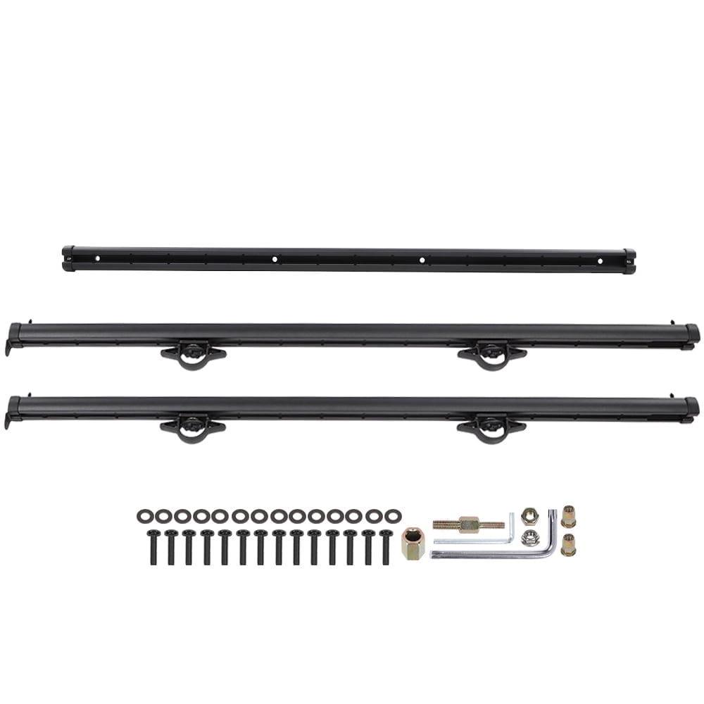 Trail Rail System Tie Down Rails Fit for Jeep Gladiator 2020-2023 Black ...