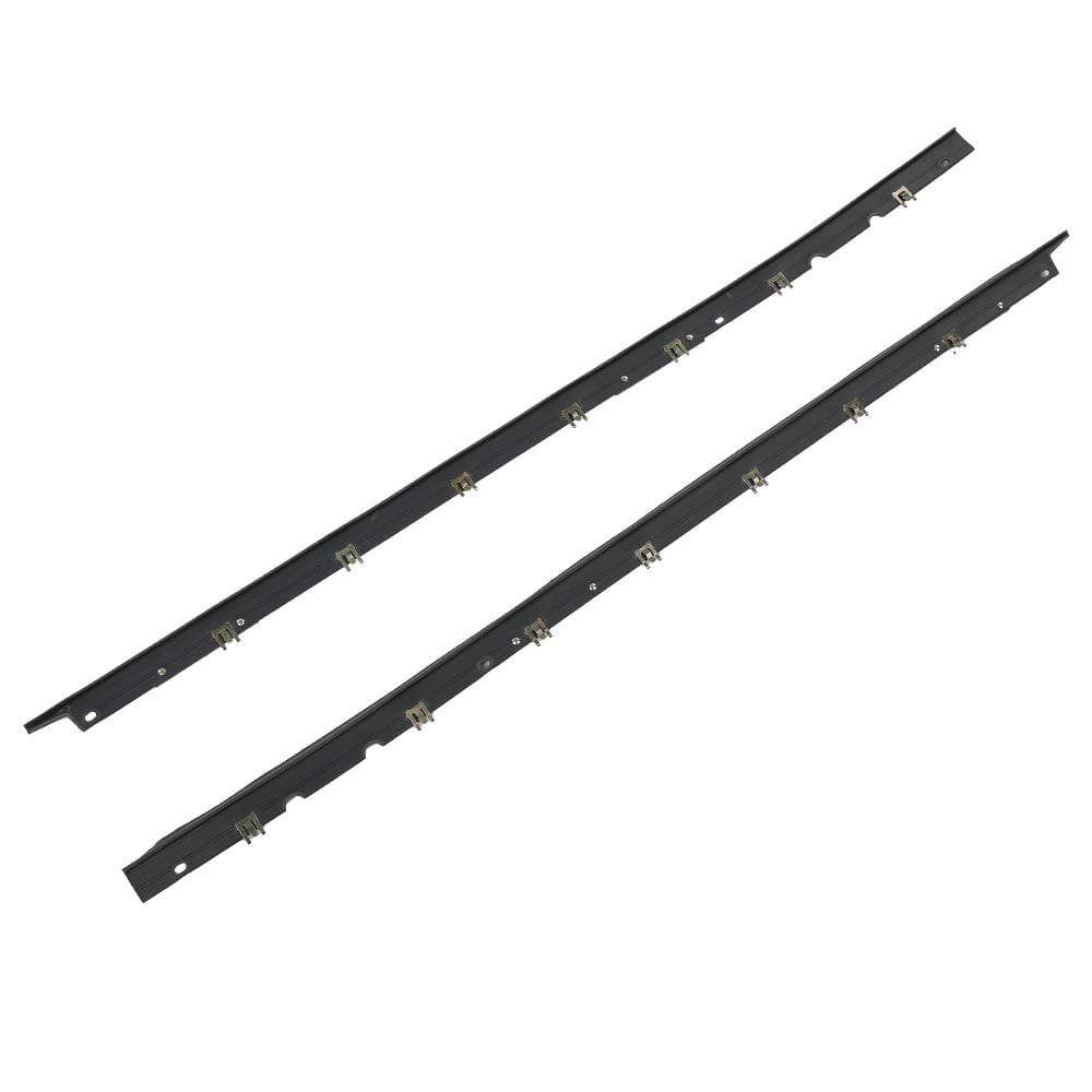 Window Felt Sweeps Weatherstrip Pair w/Rivets Belt Outer Fit for Chevy ...