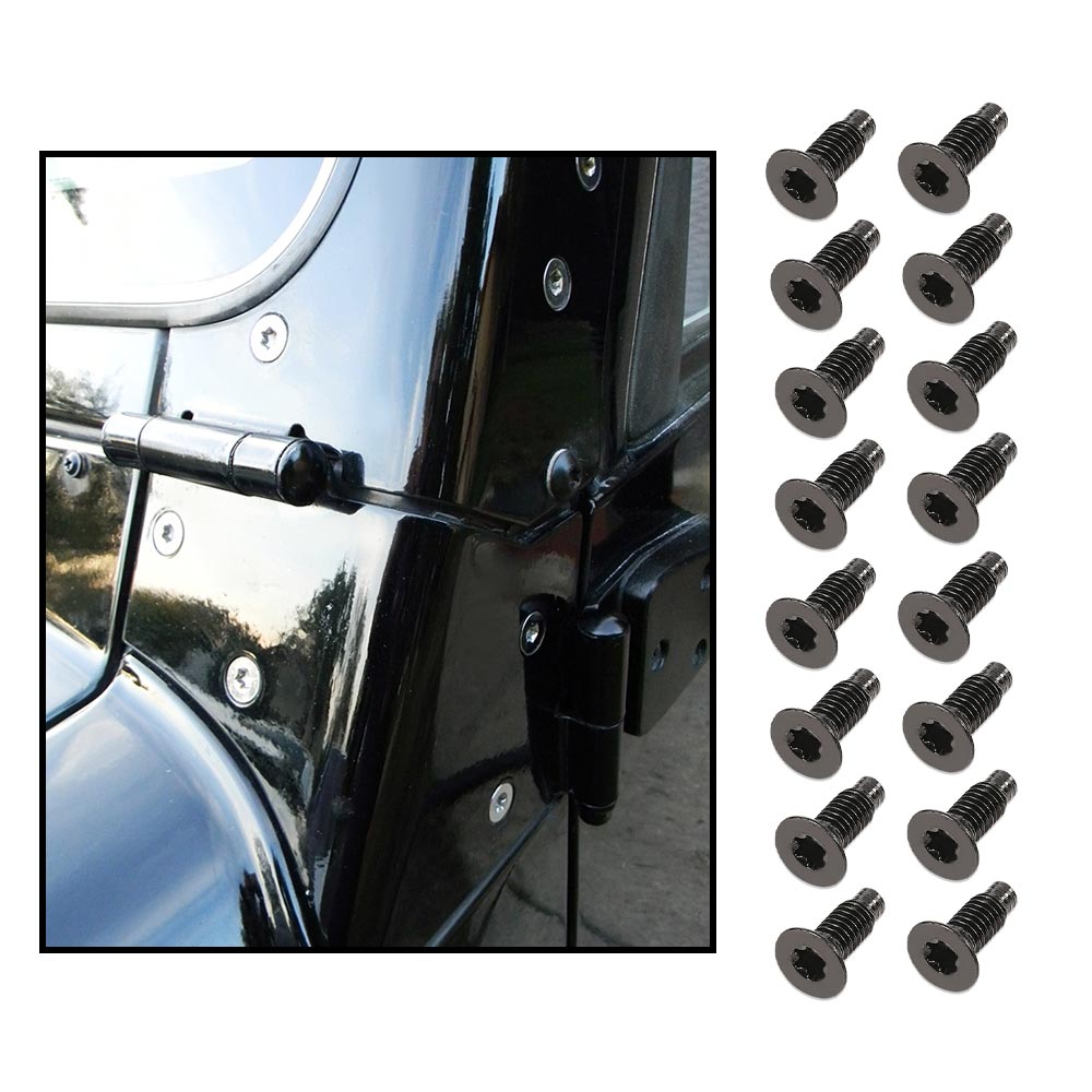 Kentrol 97-06 Jeep Wrangler TJ Windshield Hinge Pair - Polished Silver ...