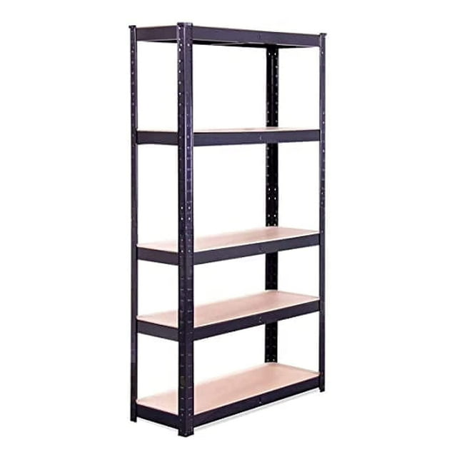 G-Rack - Black 5 Tier Shelf - 2000LB Capacity Garage Shed Storage ...