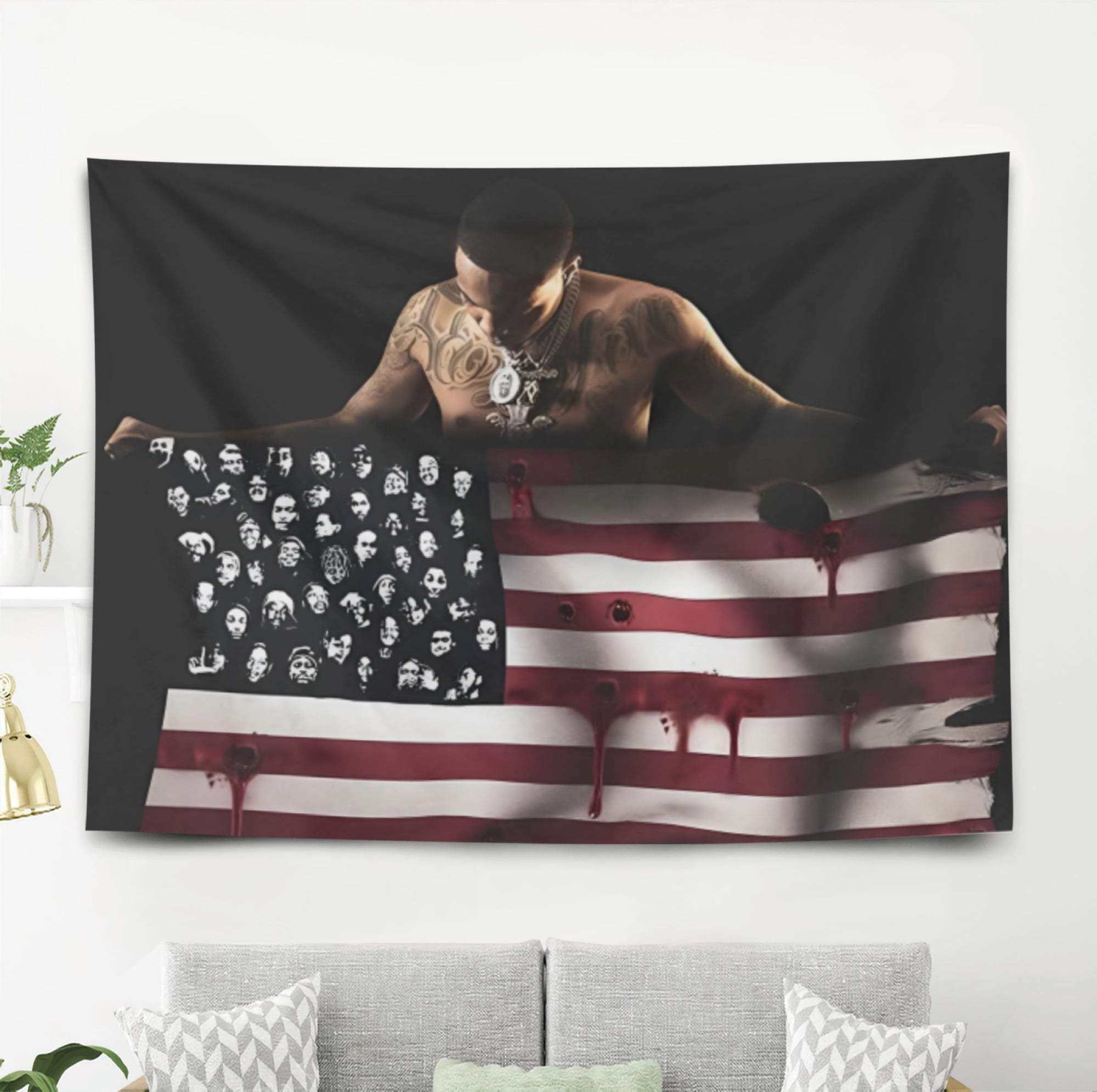 G Rapper Herbo Tapestry Gift Wall Hanging Backdrop for Room Bedroom ...