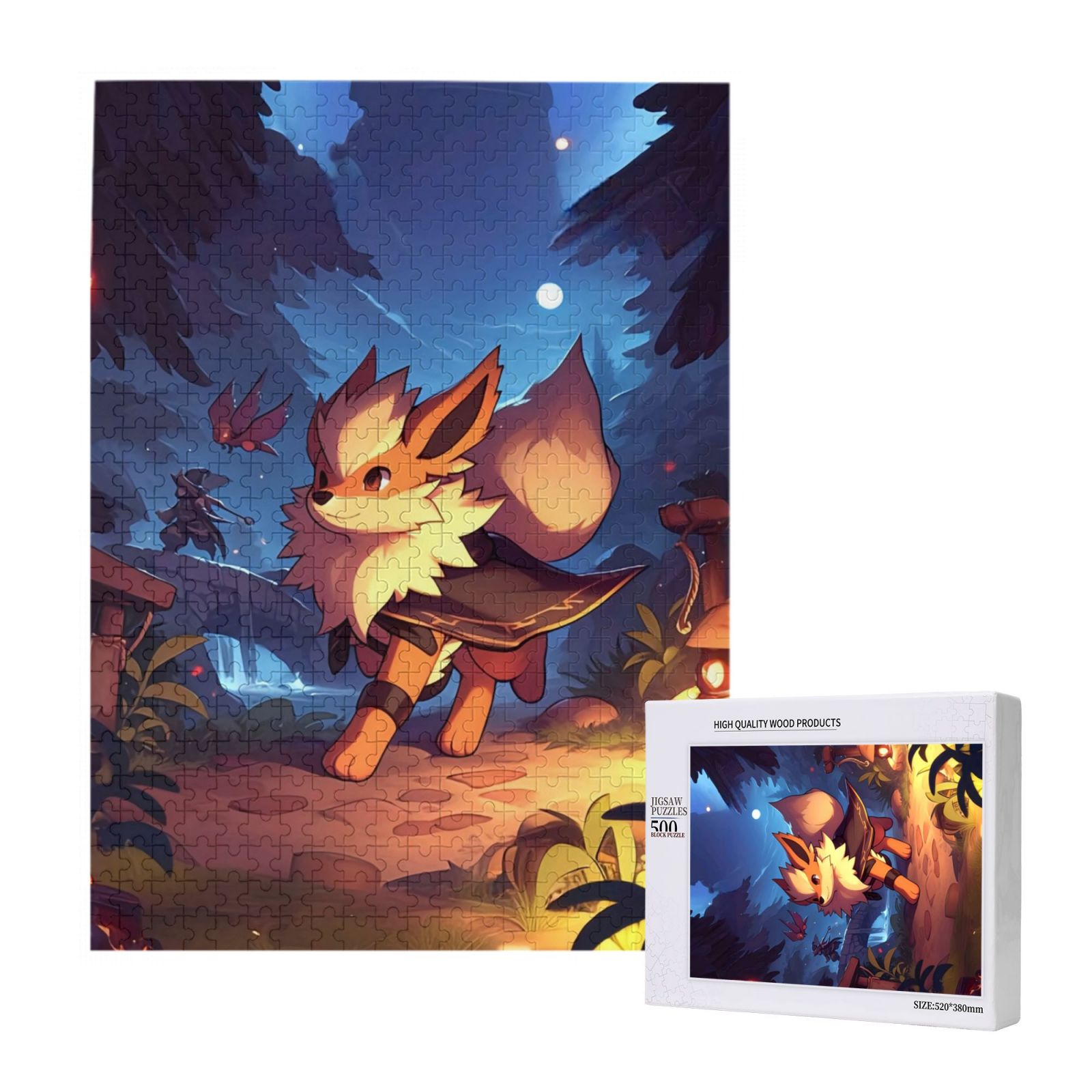 G-Rowlithe Anime Puzzles Boys Girls Teens 300/500/1000 Piece Wooden ...
