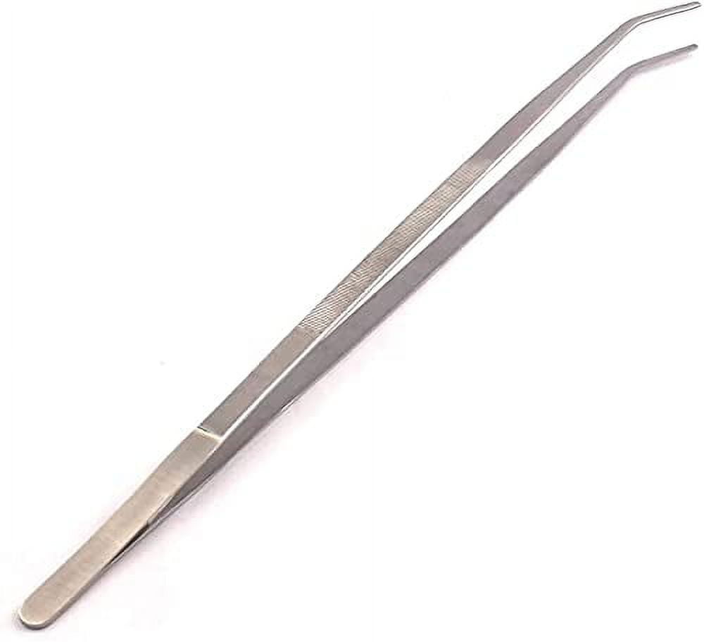 G.S (Huge Jumbo Aquarium Aqua Tweezers) Thumb Dressing Forceps Curved ...
