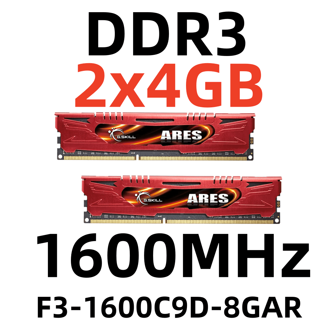 G.SKILL ARES DDR3 1600MHz 8GB RAM Desktop Memory DIMM for PC,2x4GB,F3 ...